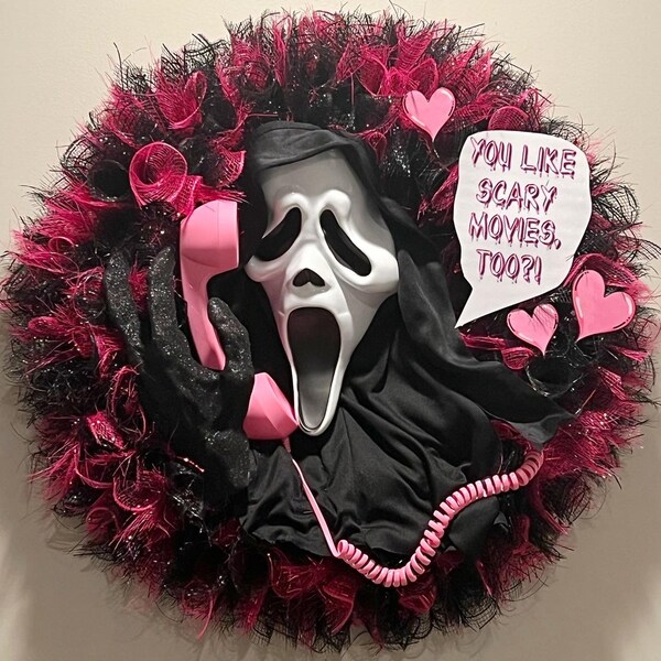 Horror Movie Wreath - Etsy