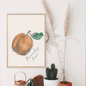 Peachy Keen Downloadable Digital Print - Etsy