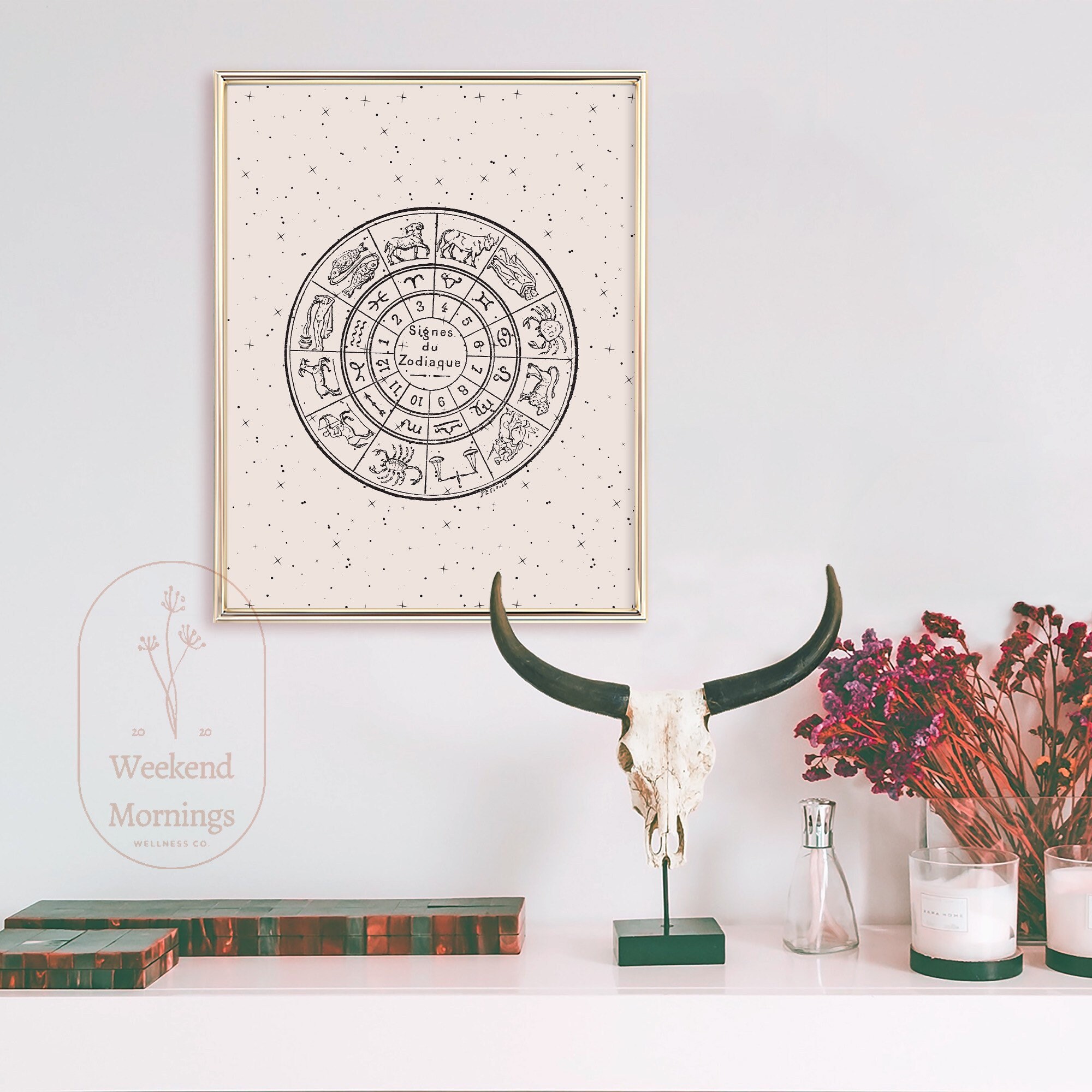 Zodiac Chart Downloadable Digital Print - Etsy