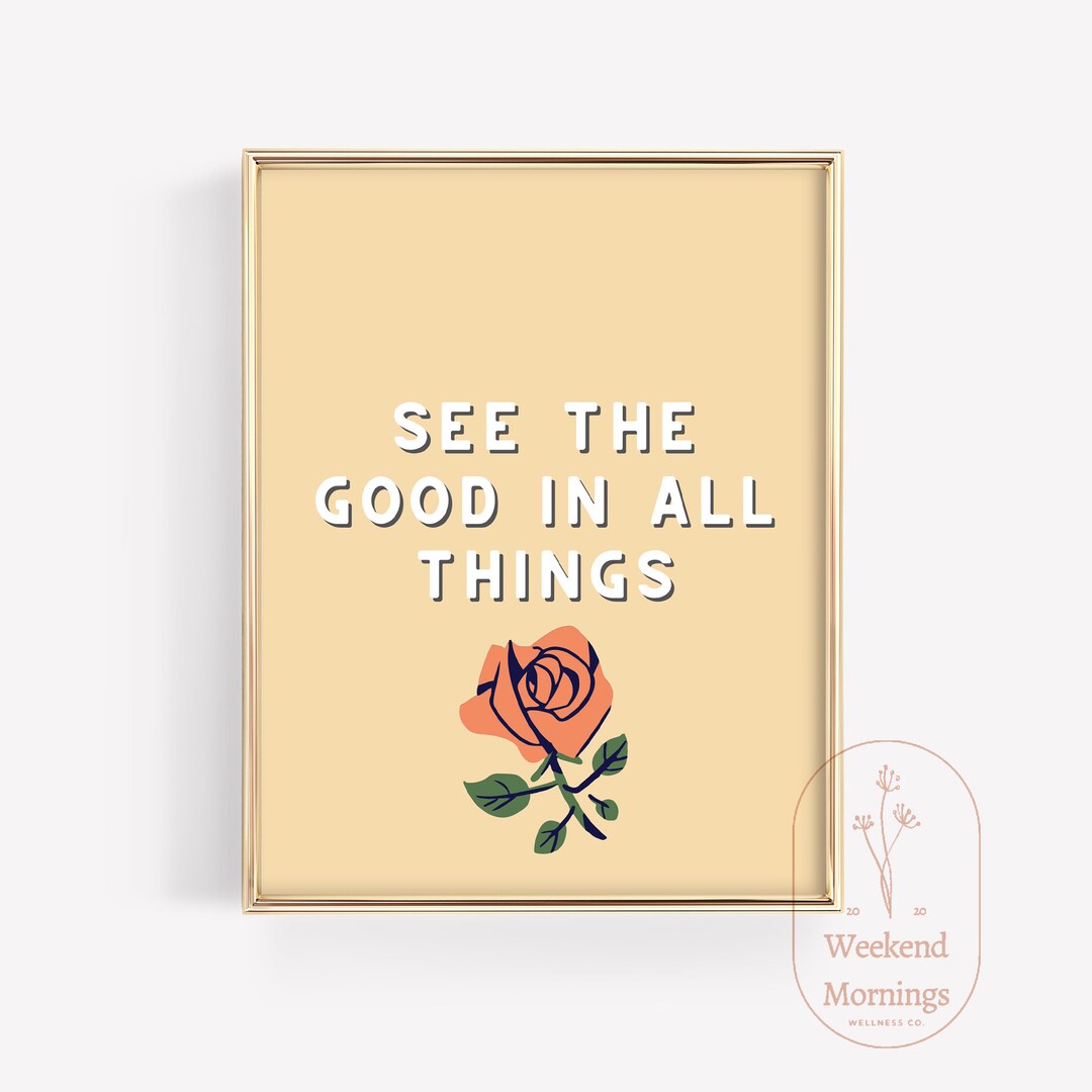 See the Good Downloadable Digital Print - Etsy