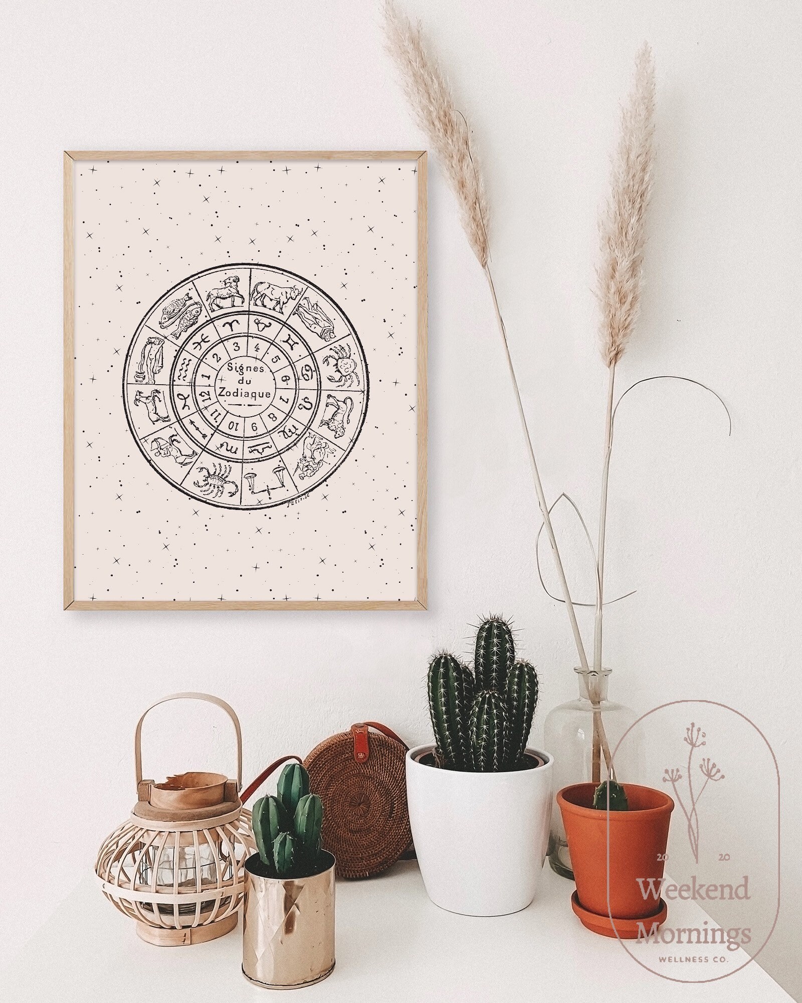 Zodiac Chart Downloadable Digital Print - Etsy