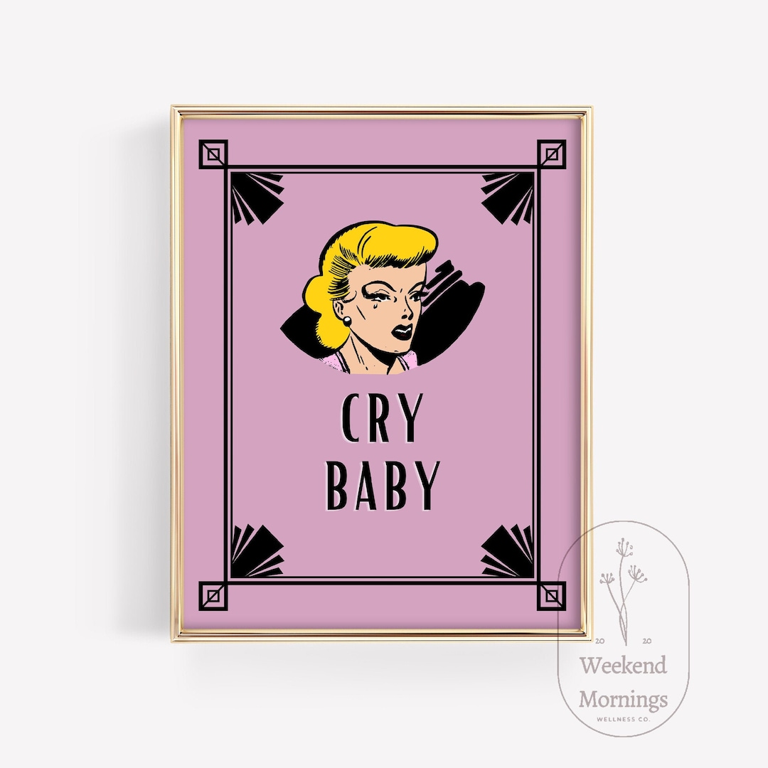Cry Baby Downloadable Digital Print - Etsy