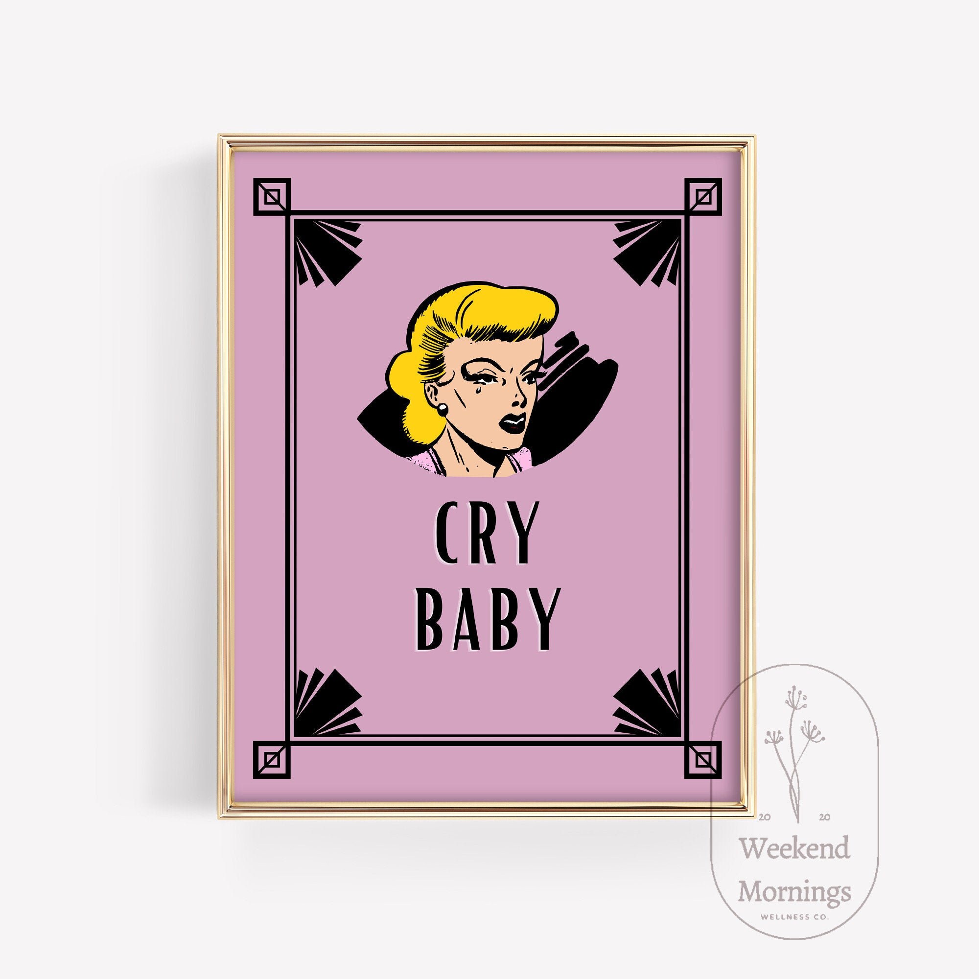 Cry Baby Downloadable Digital Print - Etsy