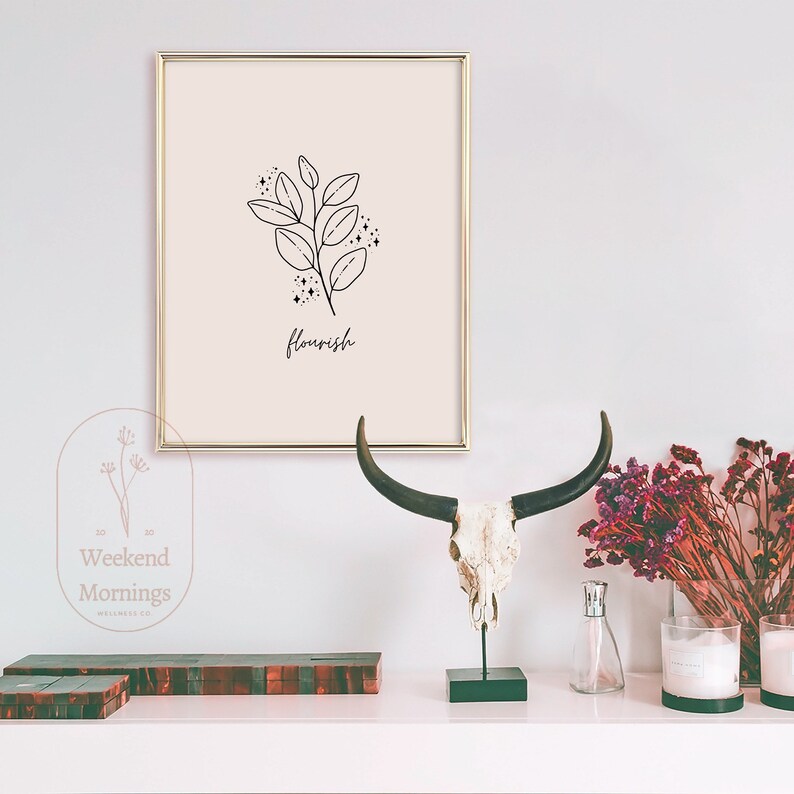 Flourish Downloadable Digital Print - Etsy