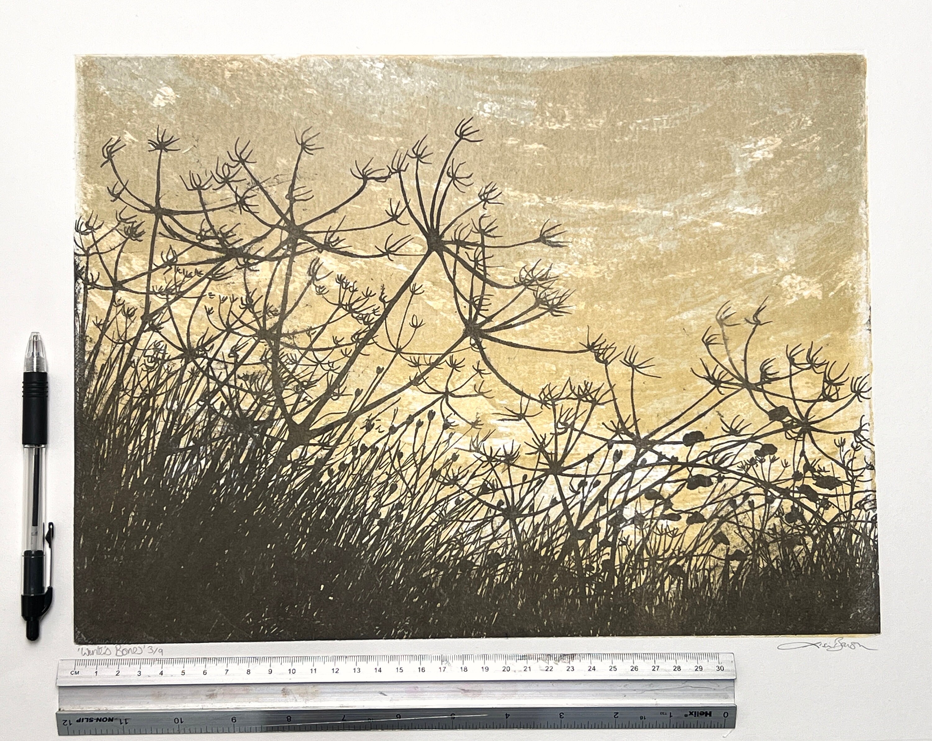 Winter's Bones Original Kitchen Lithography Print by Lisa Benson - Etsy