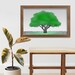 GREEN TREE VER.| Green Tree Digital Art, Tree Wall Art, Green/black Art ...