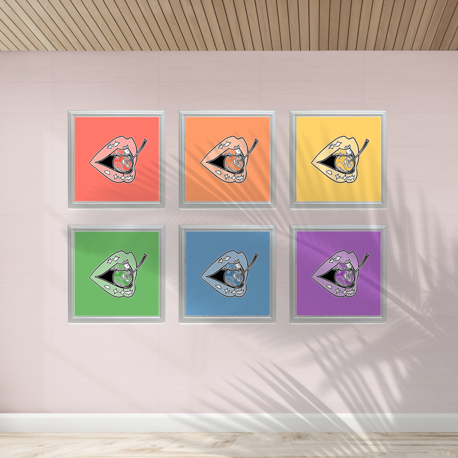 Lip Digital Art, Lip Wall Art, Hip Art, Wall Decoration, Lip Print ...