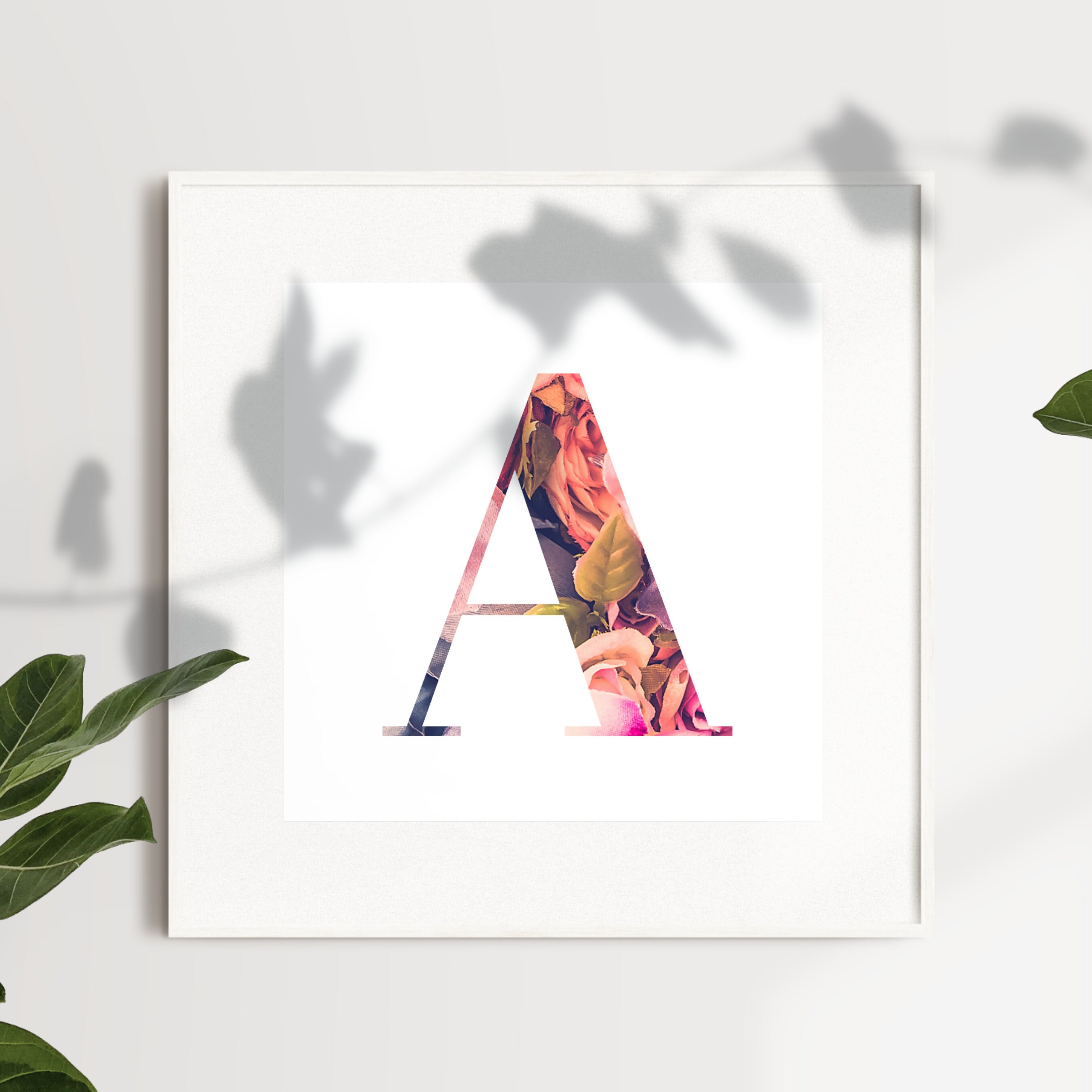 A~I ALPHABET PRINT| Alphabet Digital Art, Alphabet Art, Wall Decor ...