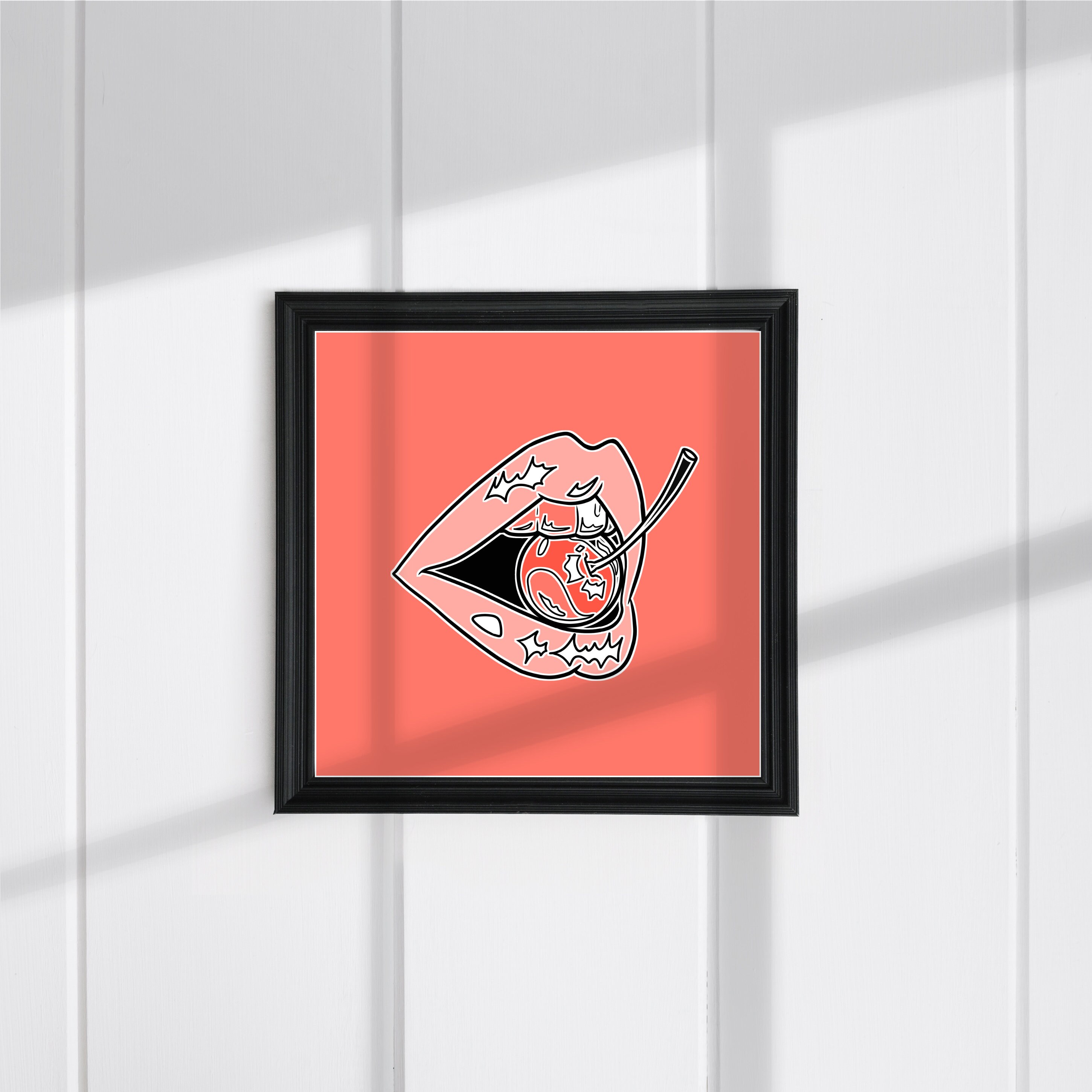 Lip Digital Art, Lip Wall Art, Hip Art, Wall Decoration, Lip Print ...