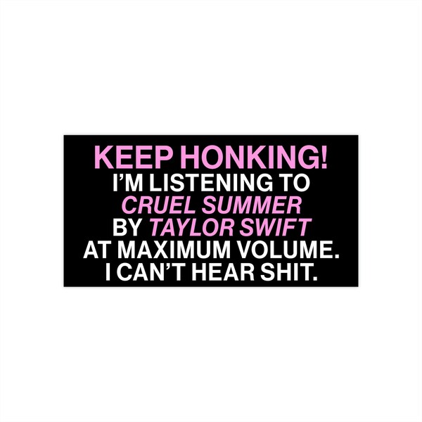 Keep Honking I'm Listening to Bumper Sticker - Etsy