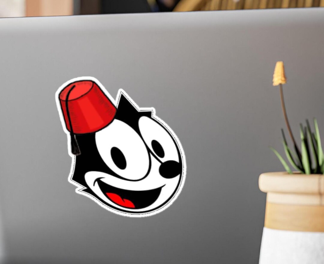 Muslim Cat Sticker, Laptop Decal, Islamic Art, Character Sticker, Car ...