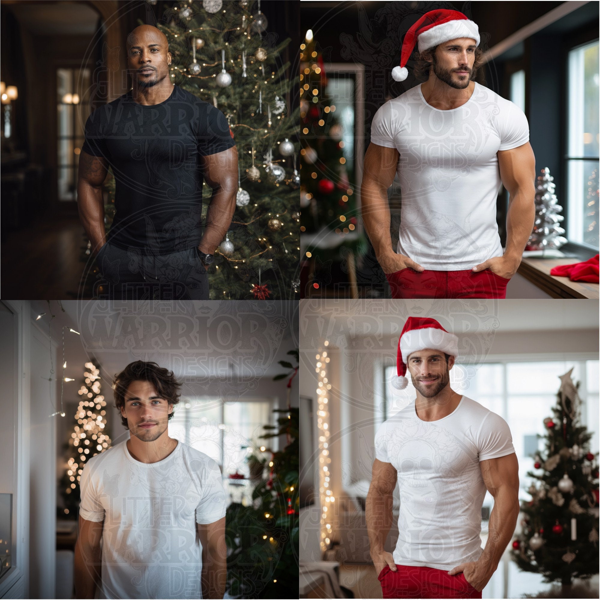 12 Hot Guys Christmas Product Mock up Images Jpg 300 Dpi for Displaying ...