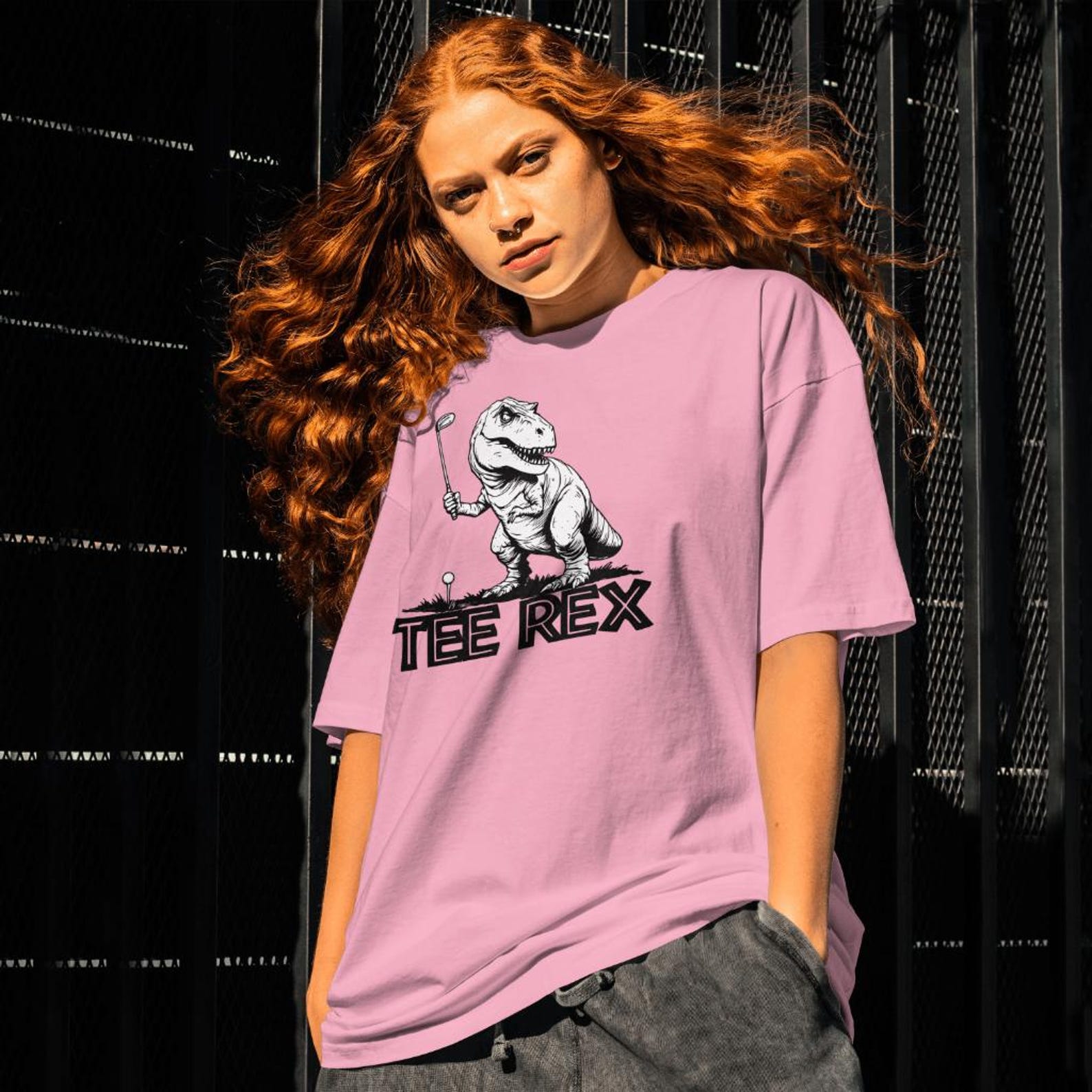Tee Rex, Golf Shirt for Dad, Tyrannosaurus Rex, T Rex Dinosaur ...