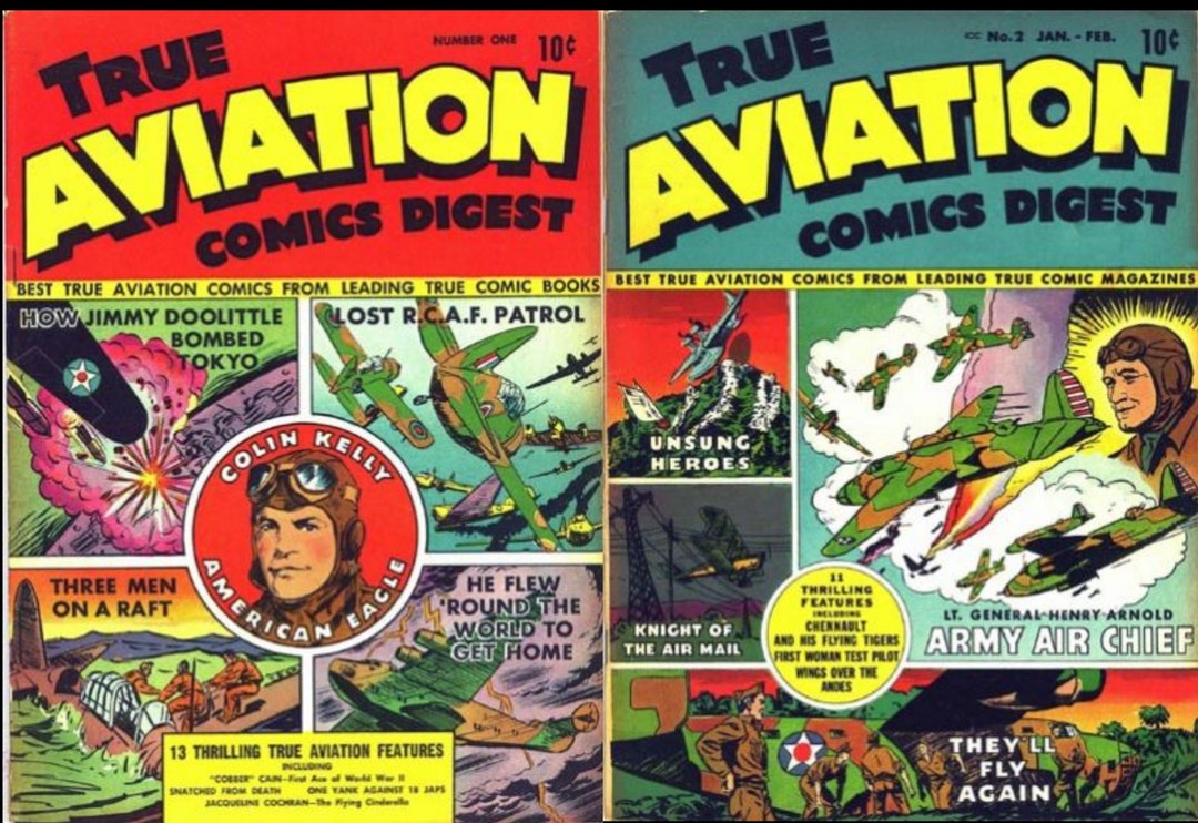 True Aviation Comic, Picture Stories Digest Full Collections, 1942 ...