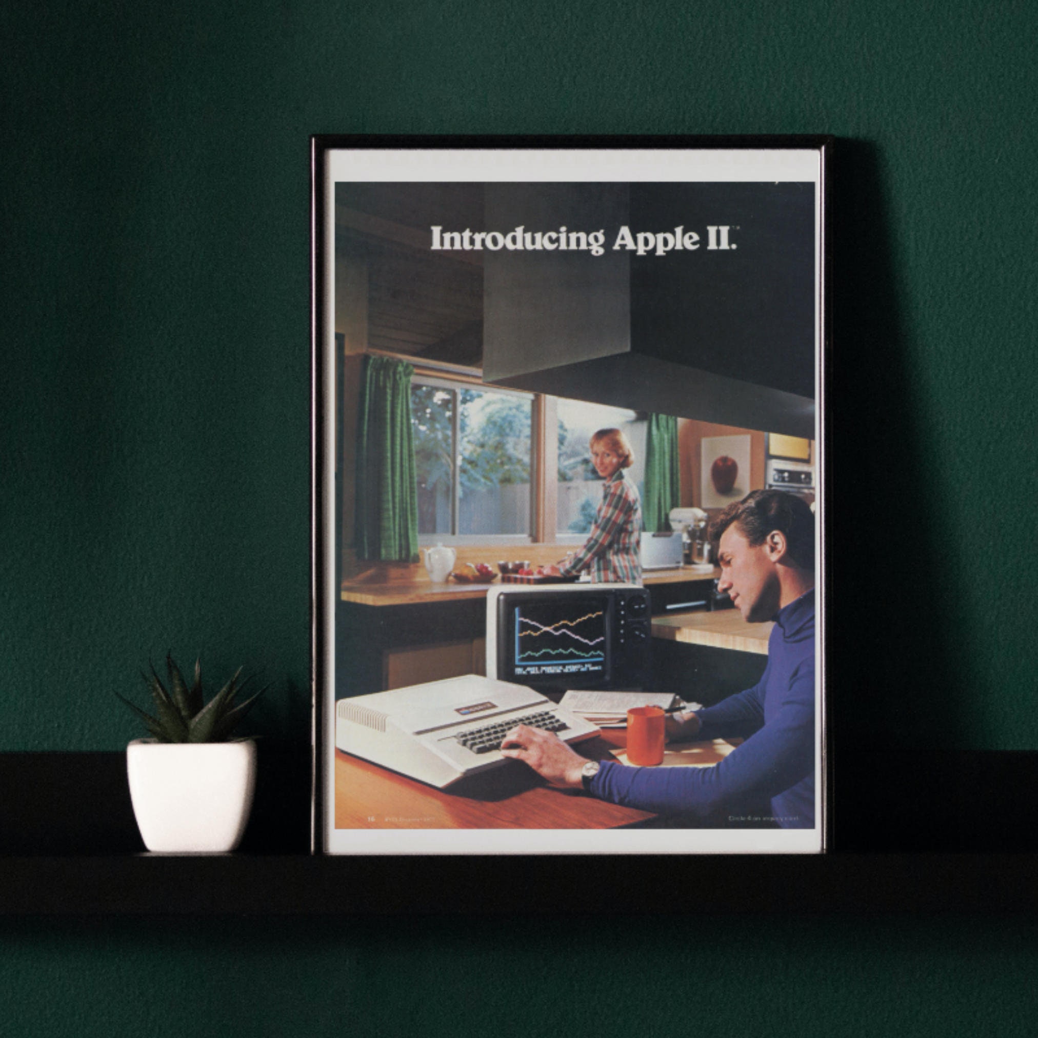 Apple II 2 Series Poster Print Png Jpg Pdf File, Personal Home Computer ...