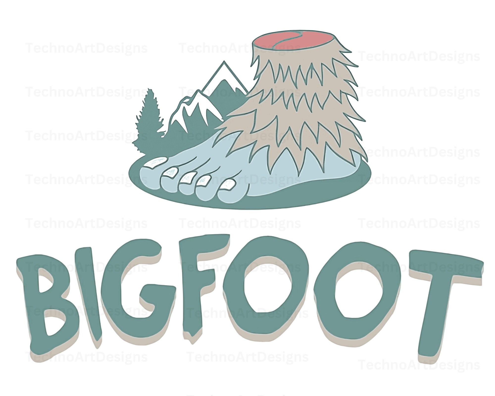 Bigfoot Svg, Bigfoot Png, Bigfoot Clip Art, Bigfoot Mountain Svg ...