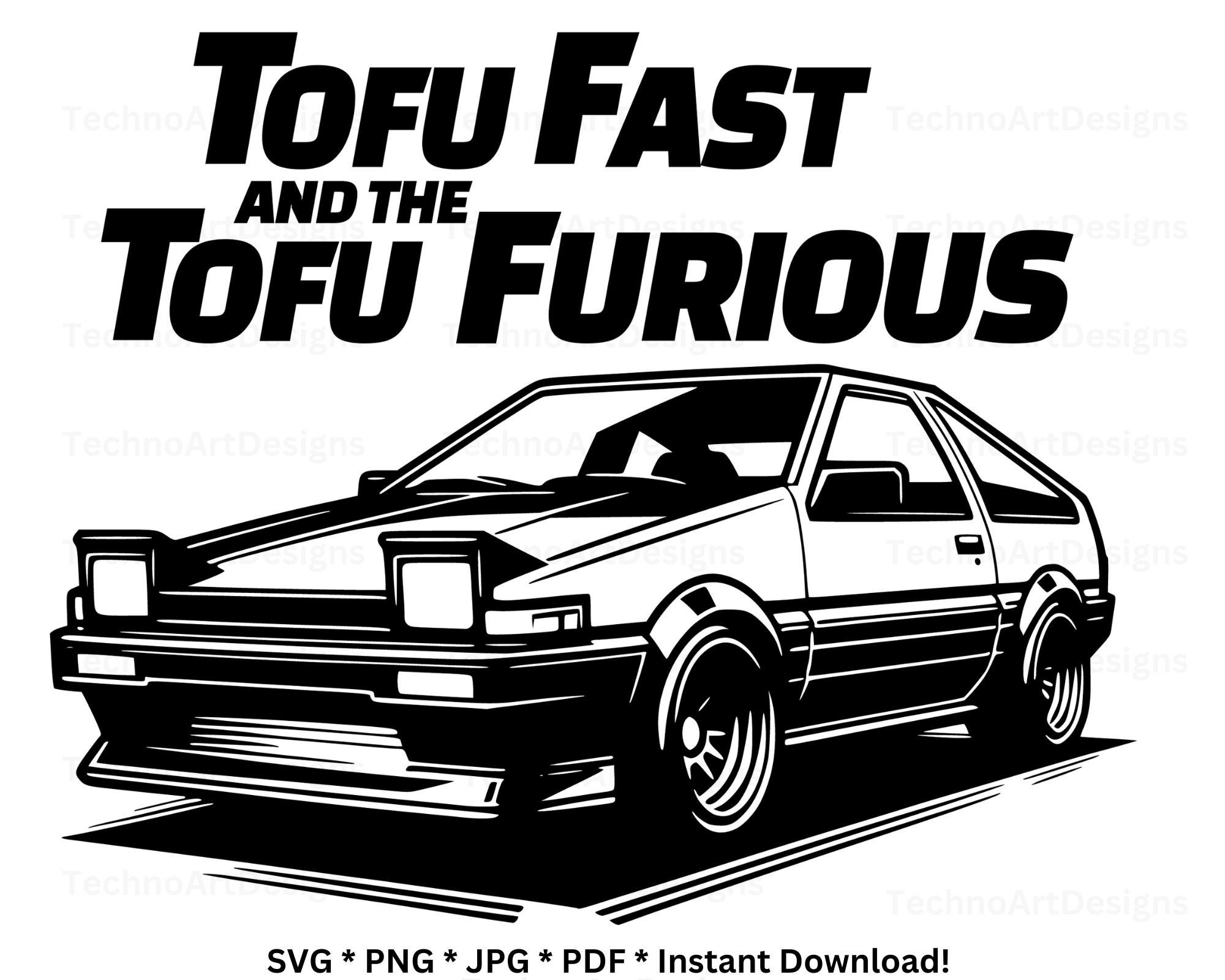 Tofu Fast Tofu Furious AE86, Toyota Ae86 Trueno, Street Racing Shirt ...