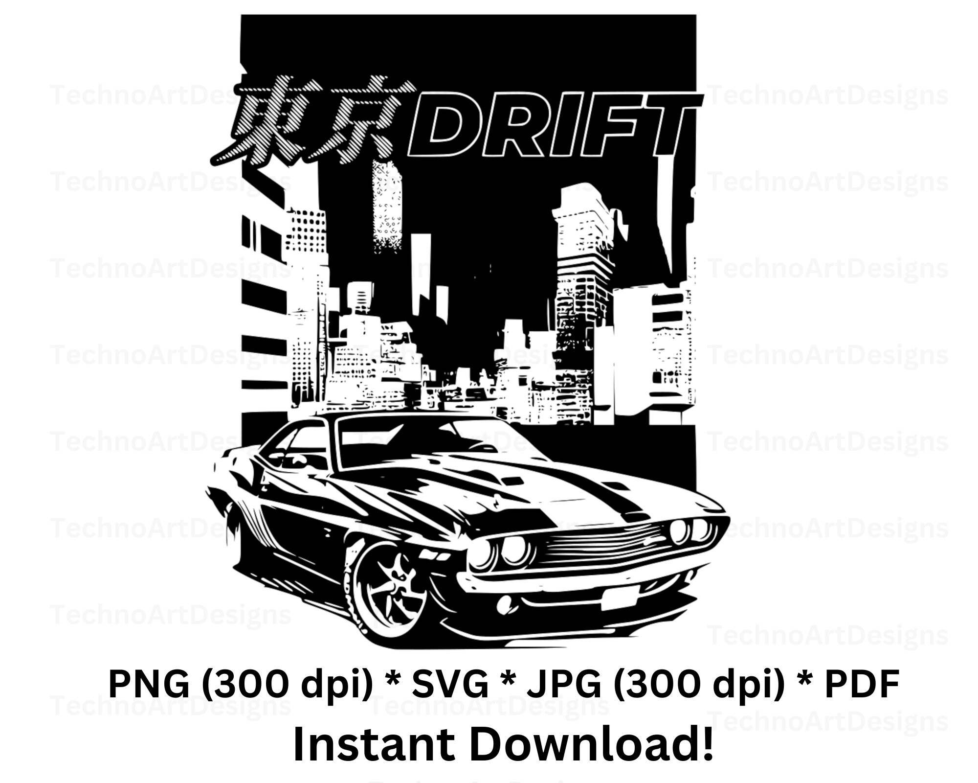 Tokyo Drift Fast Furious Japanese JDM Street Racing Legend Artwork ...