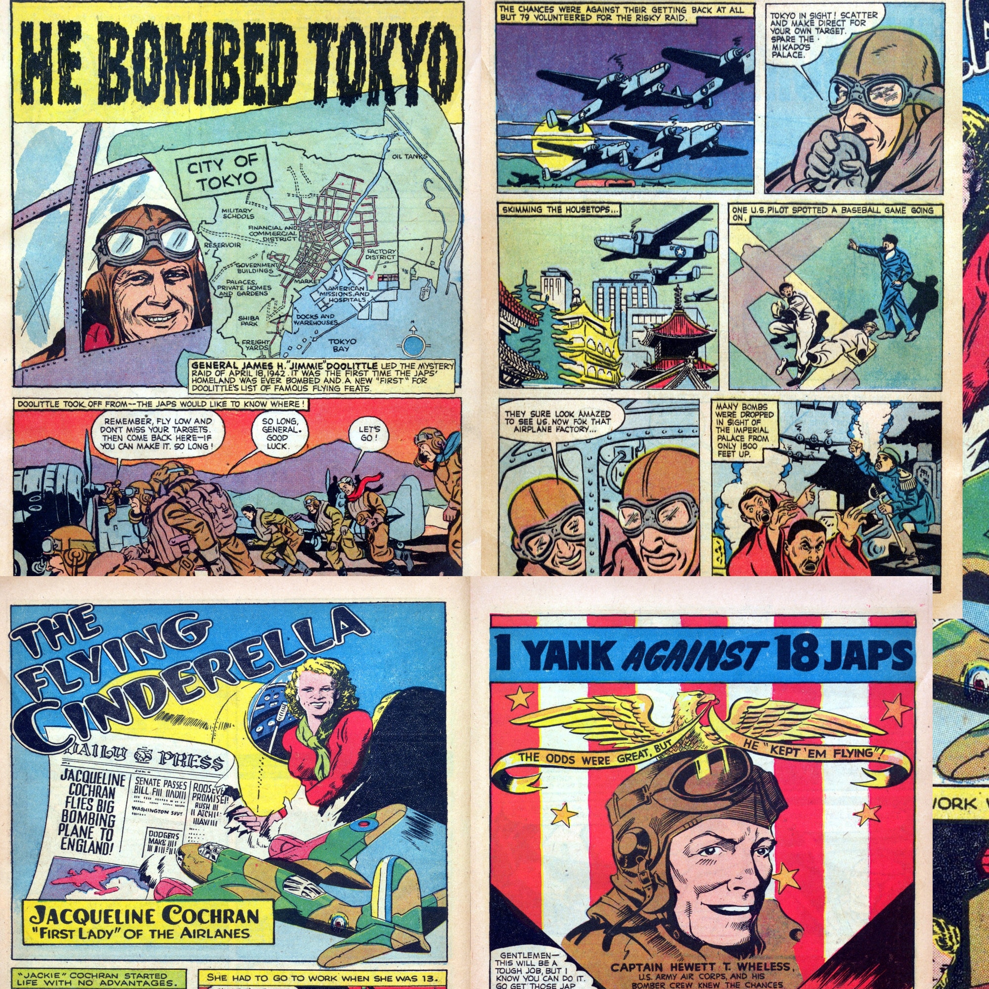 True Aviation Comic, Picture Stories Digest Full Collections, 1942 ...