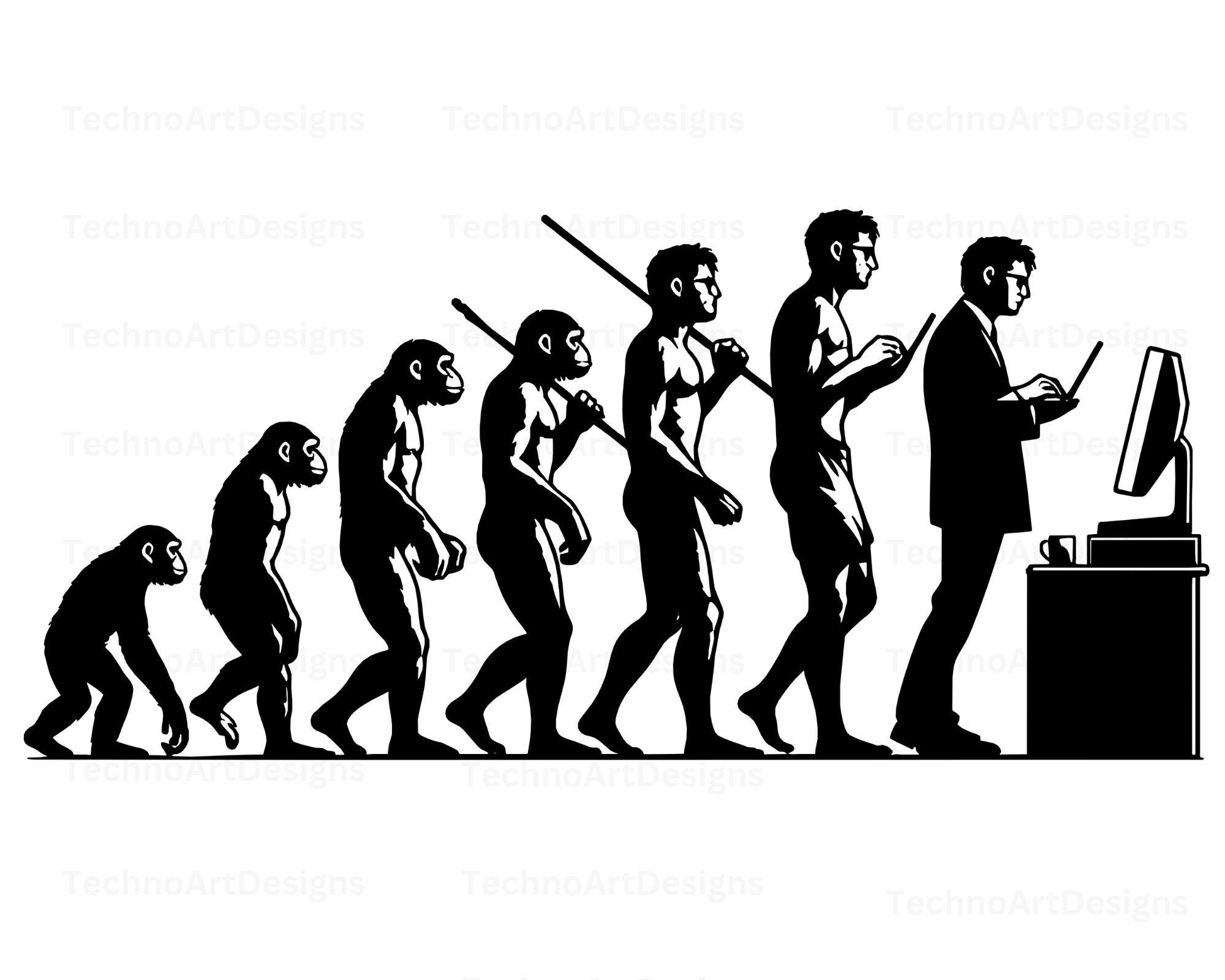 Evolution of Programmer SVG, Born to Coding SVG, Funny Programmer SVG, Programmer Evolution ...