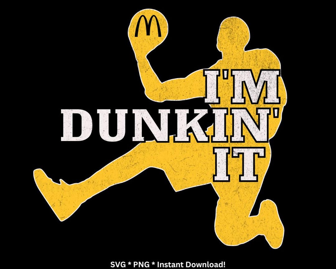 I’M Dunking It, I’M Loving It Png Svg, Ast Food Clipart, Hamburger ...