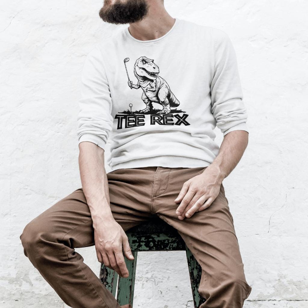 Tee Rex, Golf Shirt for Dad, Tyrannosaurus Rex, T Rex Dinosaur ...