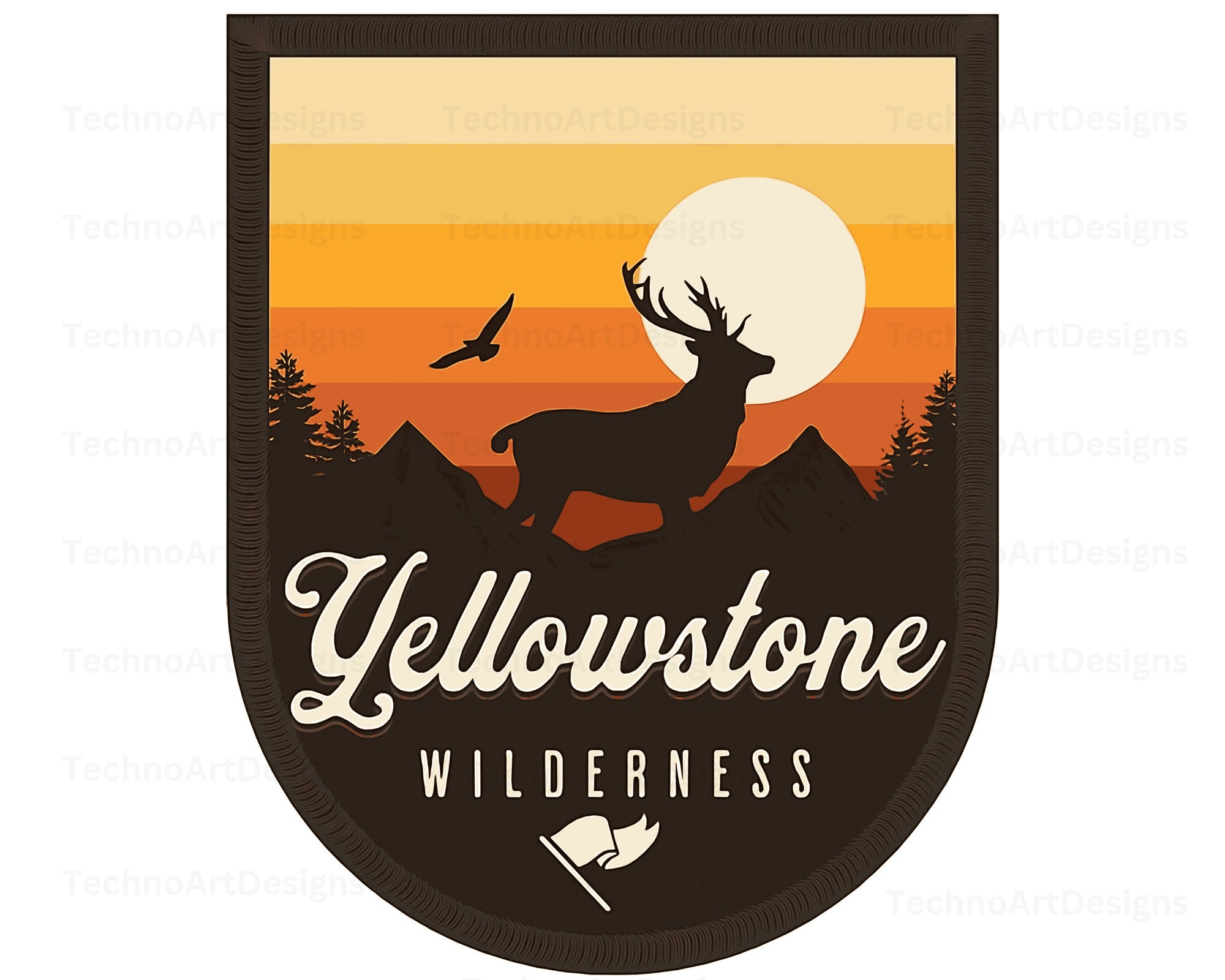 Yellowstone SVG Yellowstone Hiking SVG Wilderness - Etsy