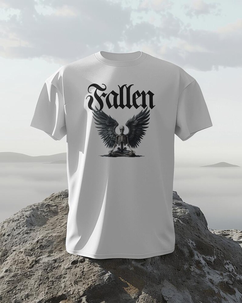 Fallen Angel Printable Digital Download, Fallen Angel Skeleton Modern ...