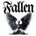 Fallen Angel Printable Digital Download, Fallen Angel Skeleton Modern ...