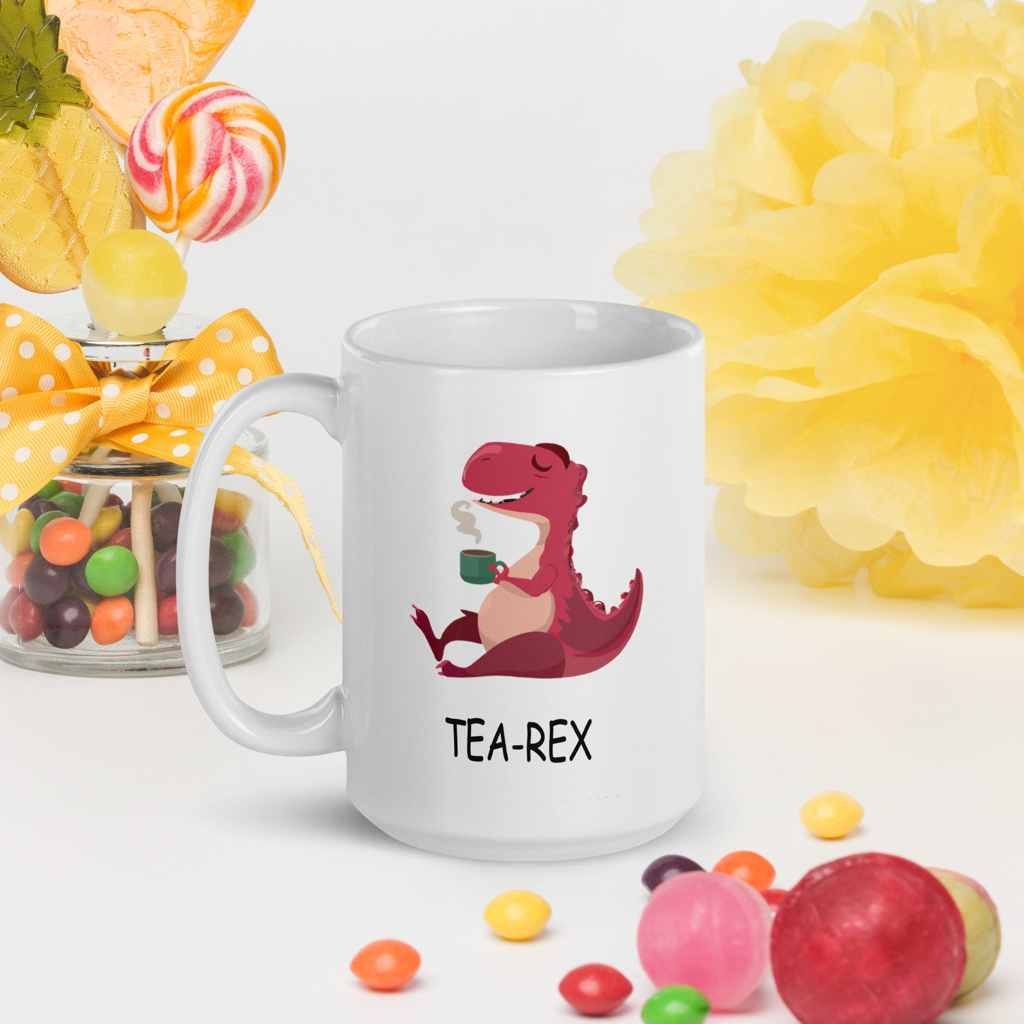 Tea Rex Mug, Cute Dinosaur Coffee Mug, Cute T rex Mug, T rex Dinosaur Mug sold by Deepak Saini ...