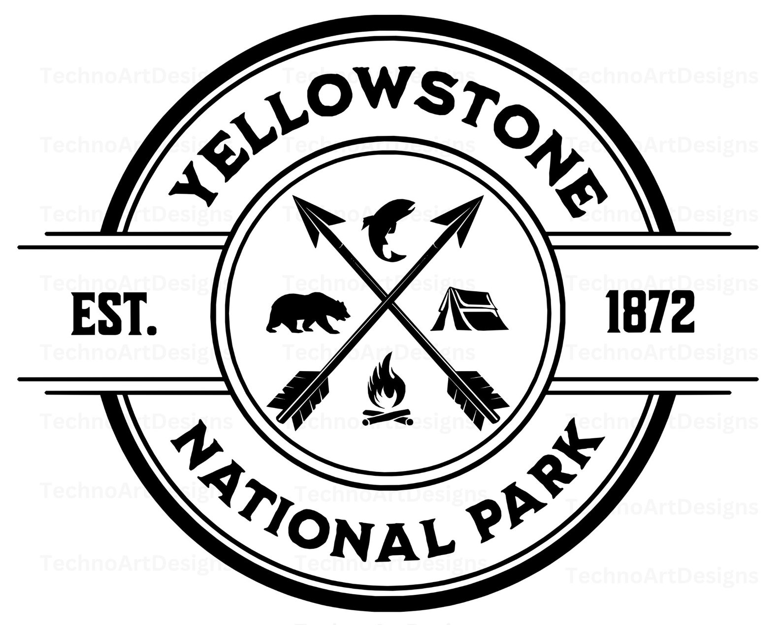 Yellowstone Digital Download, Yellowstone National Park 1872 Adventure ...