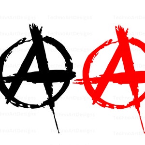 Anarchy Symbol Svg, Dxf, Png, Jpg Vector Files for Silhouette, Cricut ...