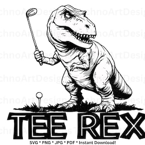 Tee Rex, Golf Shirt for Dad, Tyrannosaurus Rex, T Rex Dinosaur ...