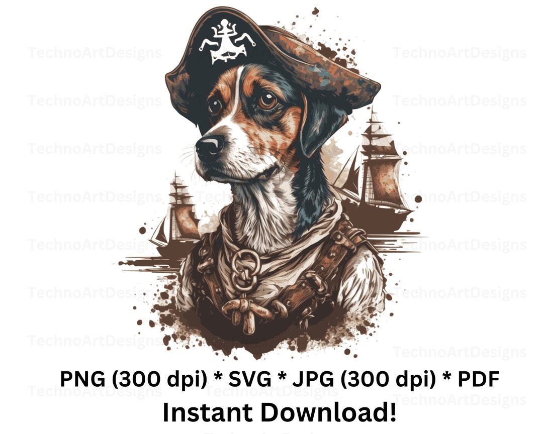Pirates Canine SVG - Digital Download for Dog Lovers & Pirate ...