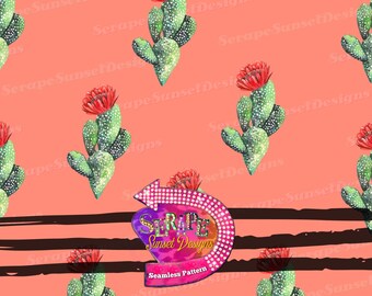 Western Desert Seamless Pattern - Etsy