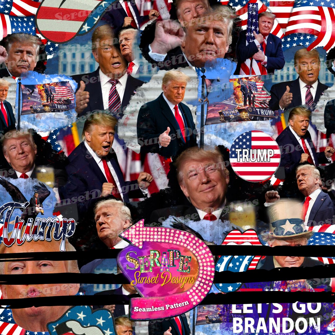 Trump Seamless Pattern - Etsy