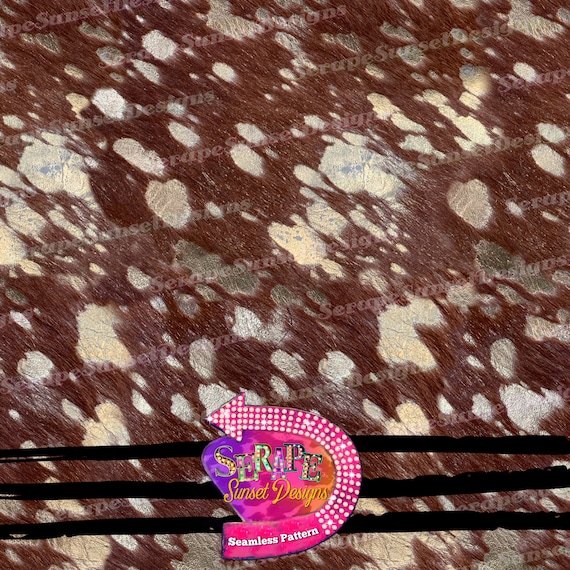 Brown Acid Wash Cowhide Seamless File - Etsy