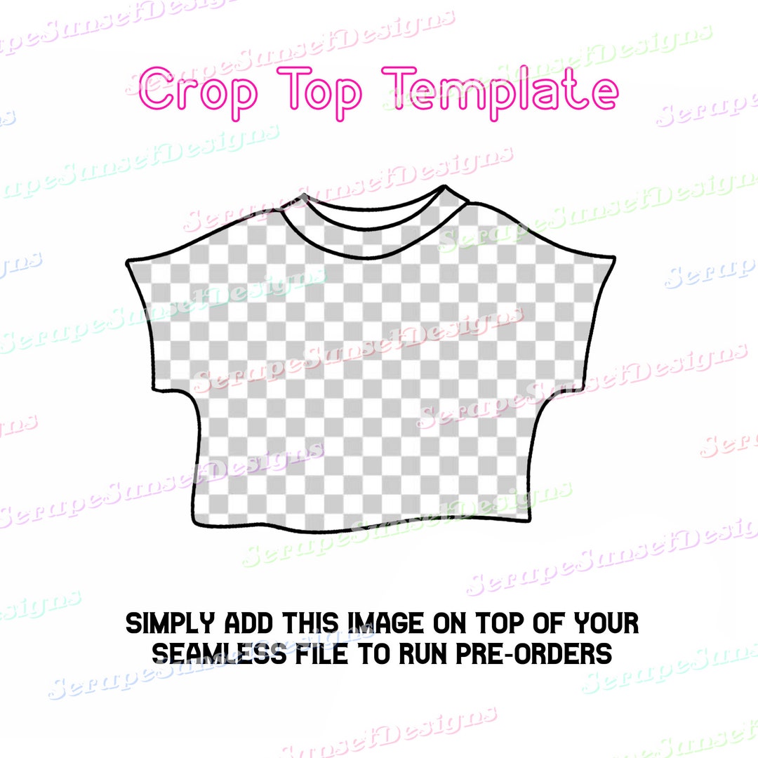 Crop Top Mock up Template for Pre Orders - Etsy