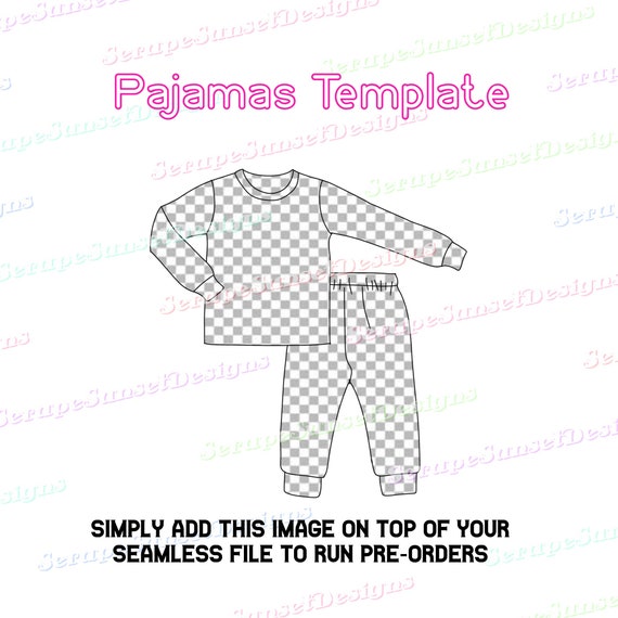 Pajamas Mock up Template - Etsy