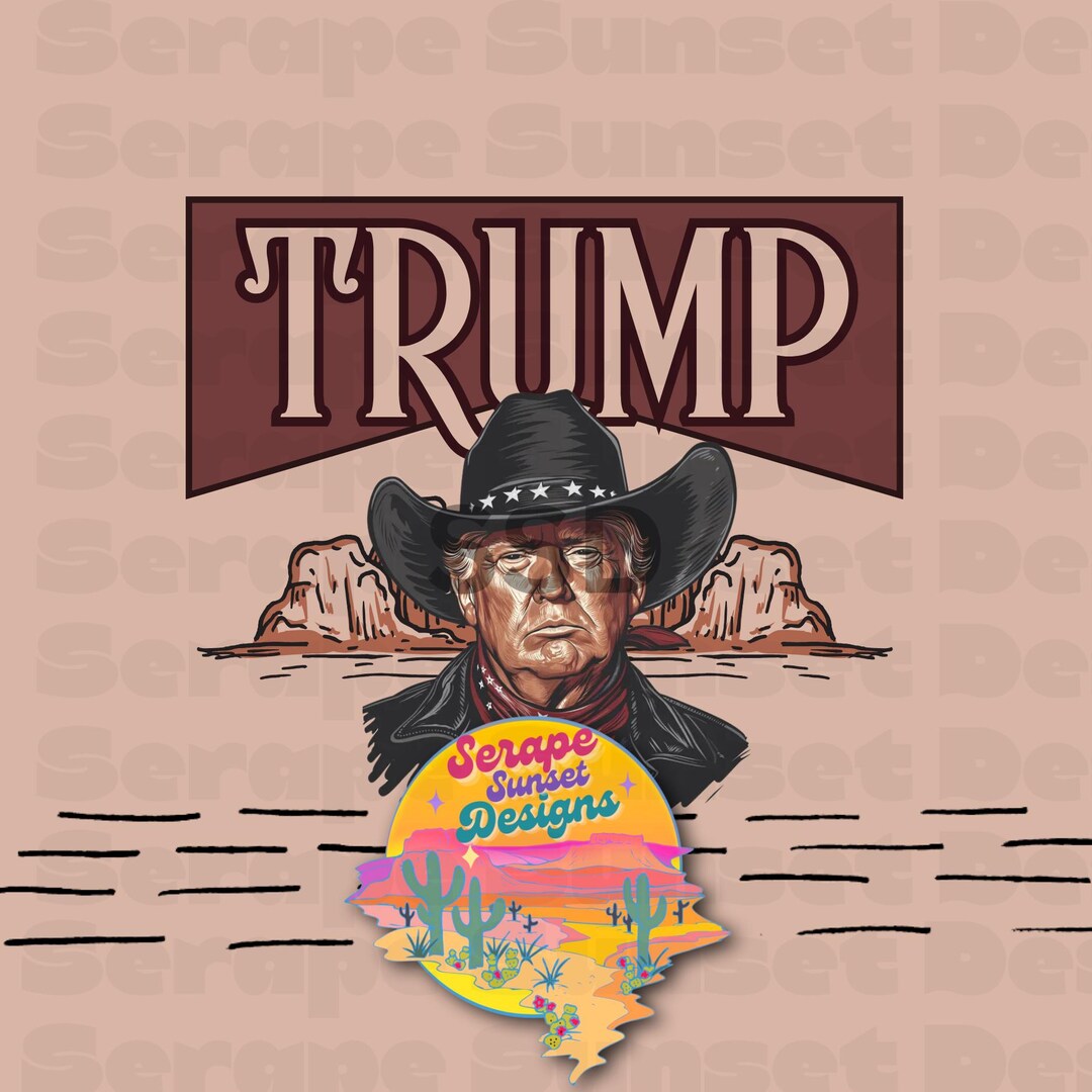 Cowboy Trump Digital Download PNG Shirt Design - Etsy