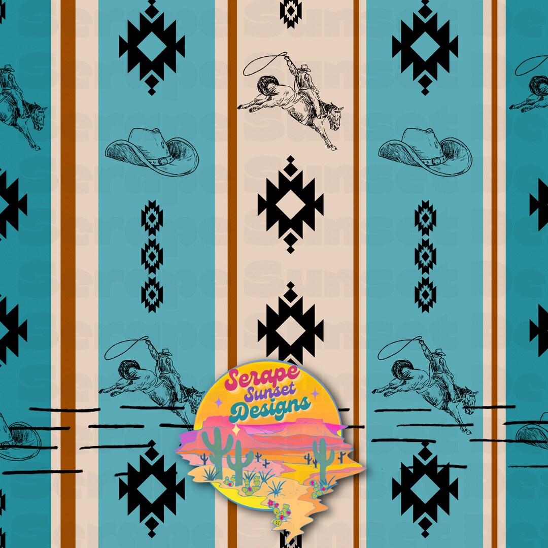 Aztec Serape Stripes Western Seamless File, Fabric Pattern - Etsy
