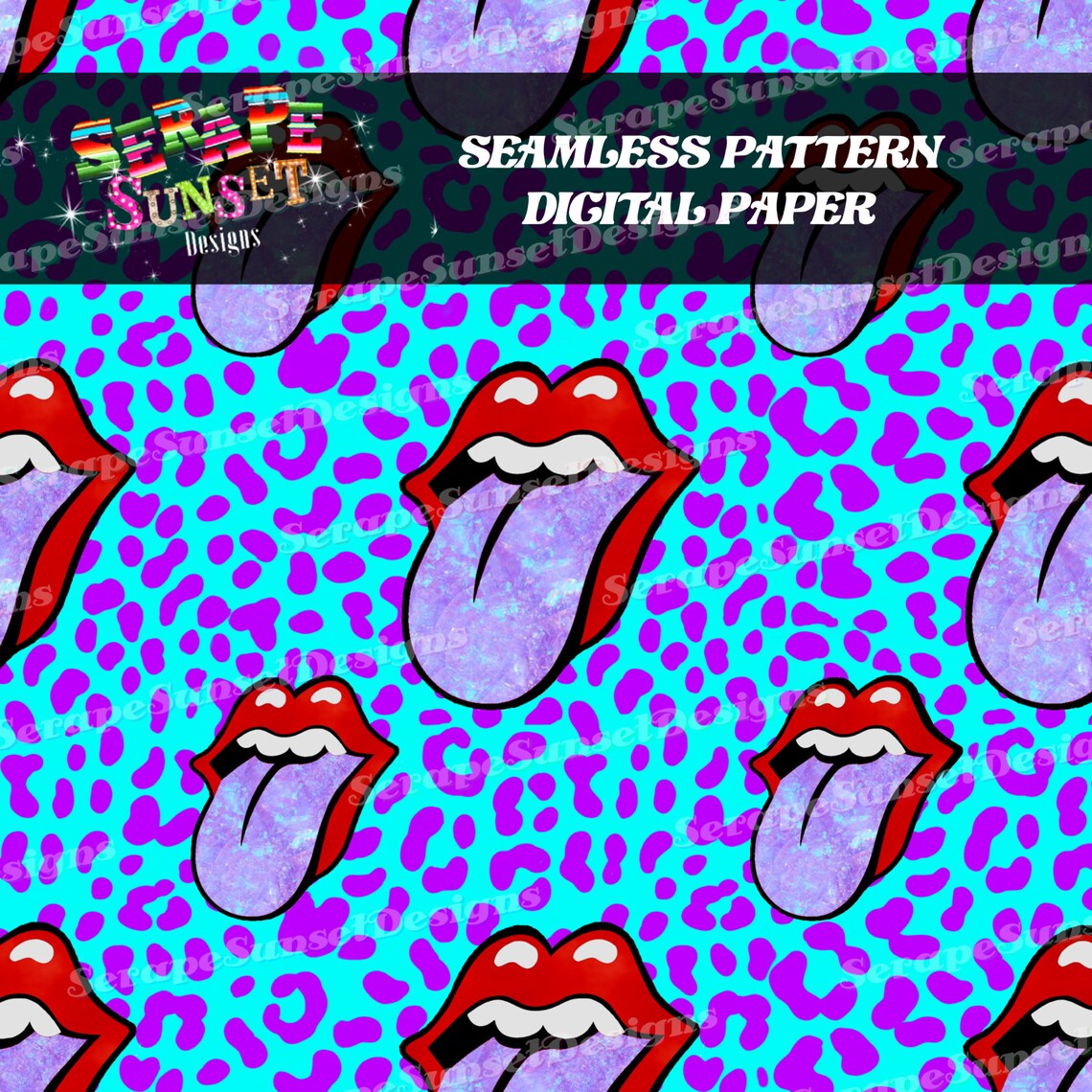 Rockstar Stones Seamless Pattern | Etsy