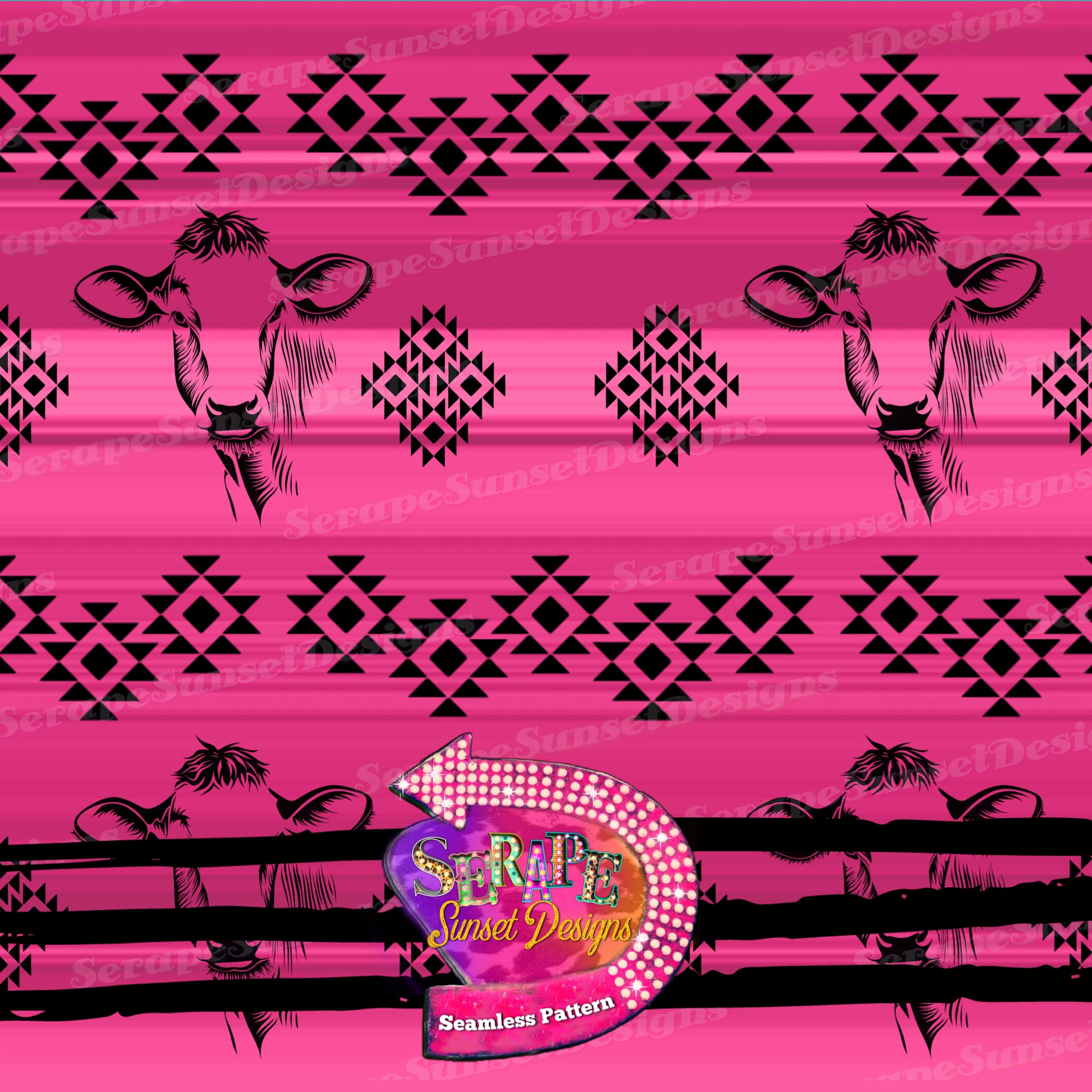 Pink Aztec Patterns