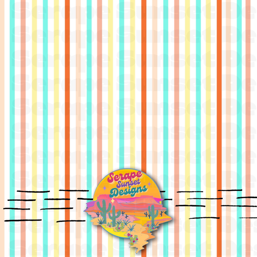 Pretty Girl Stripes Seamless Pattern Digital Paper - Etsy