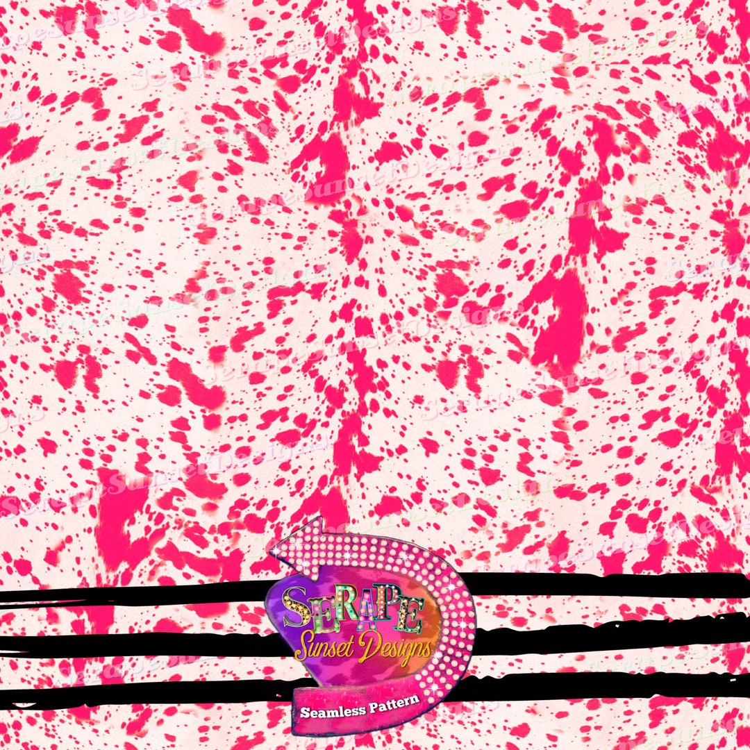 Cowhide Pink Seamless Pattern - Etsy