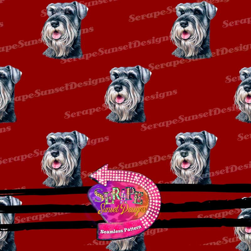 Schnauzer Fabric - Etsy