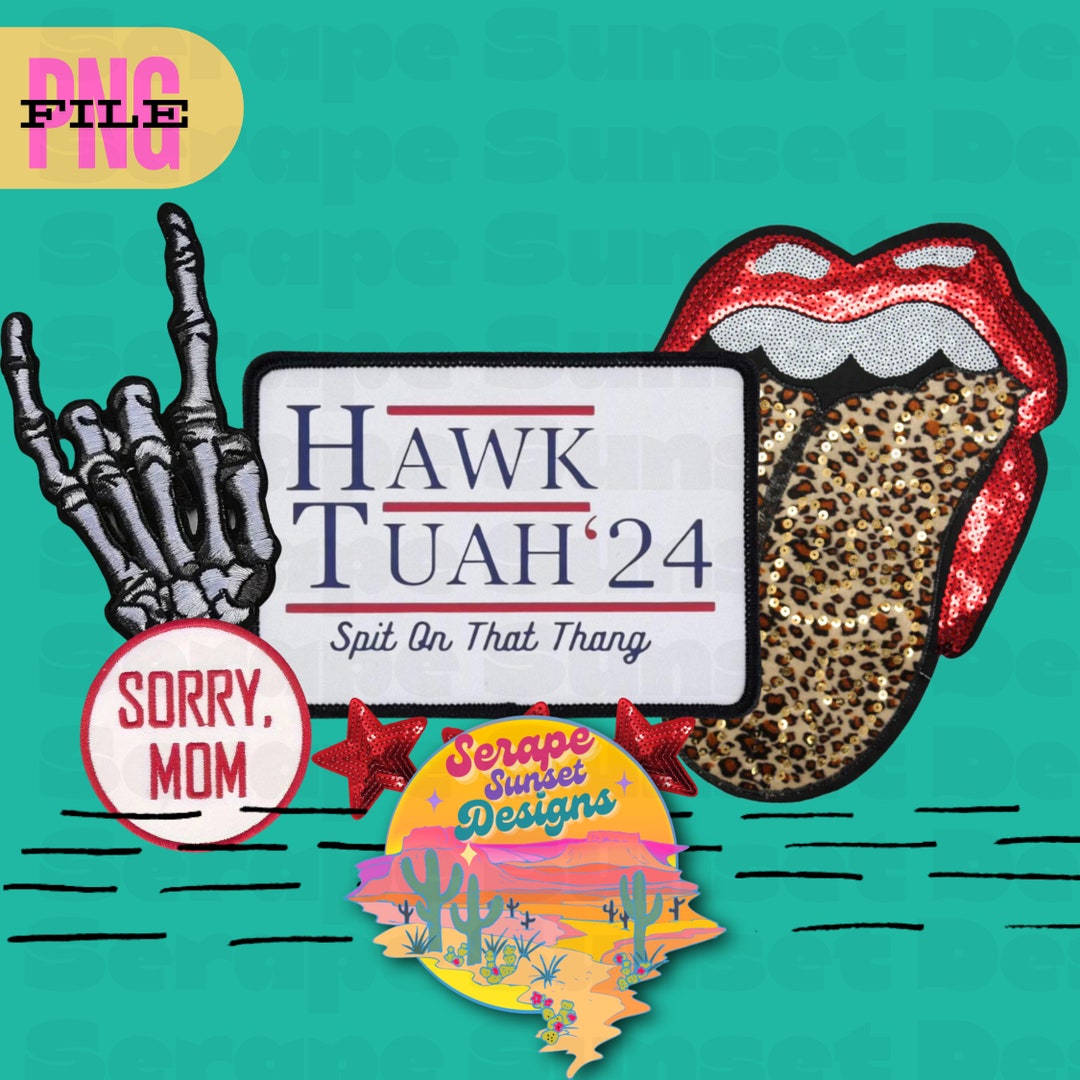 TRUCKER HAT Patch PNG - Hawk Tuah Digital Download Hat Patch - Etsy