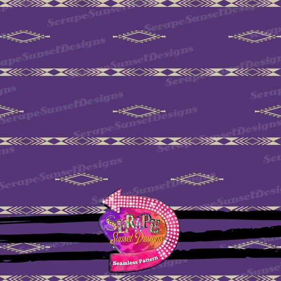 Purple Aztec Pattern