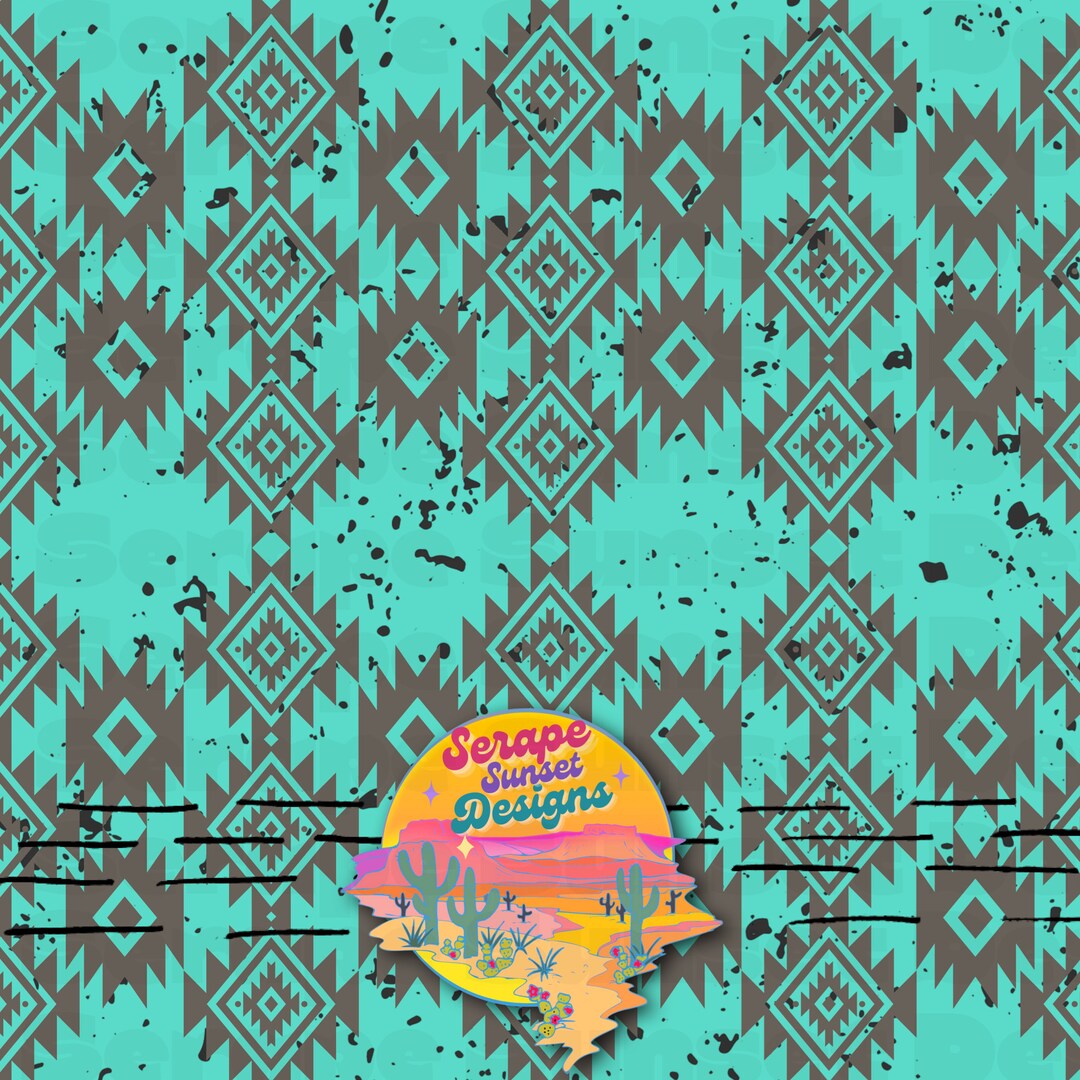 Distressed Aztec Waves- Seamless Pattern- Fabric File - Etsy