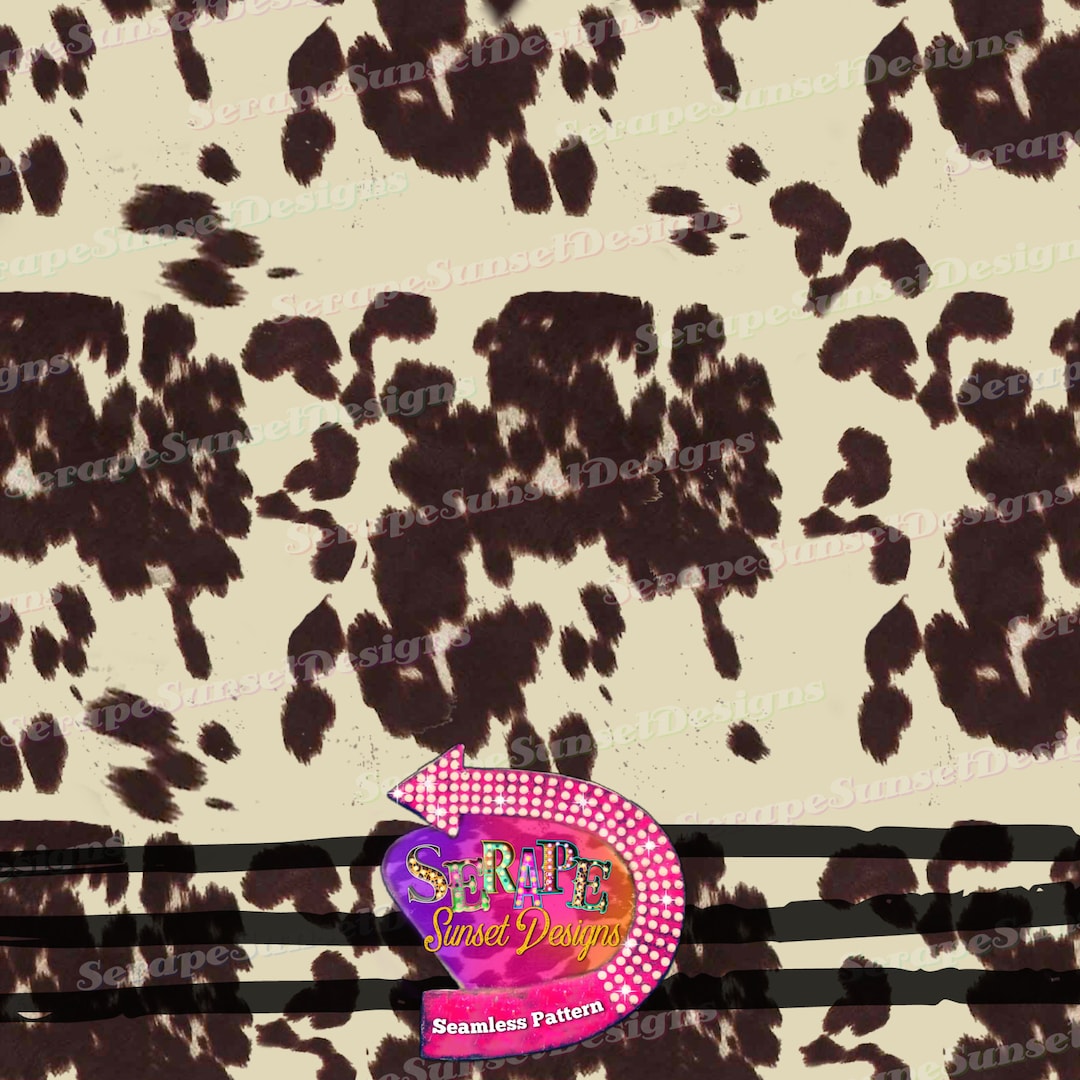 Cowhide Seamless Pattern ~ for Fabric Printing~ - Etsy